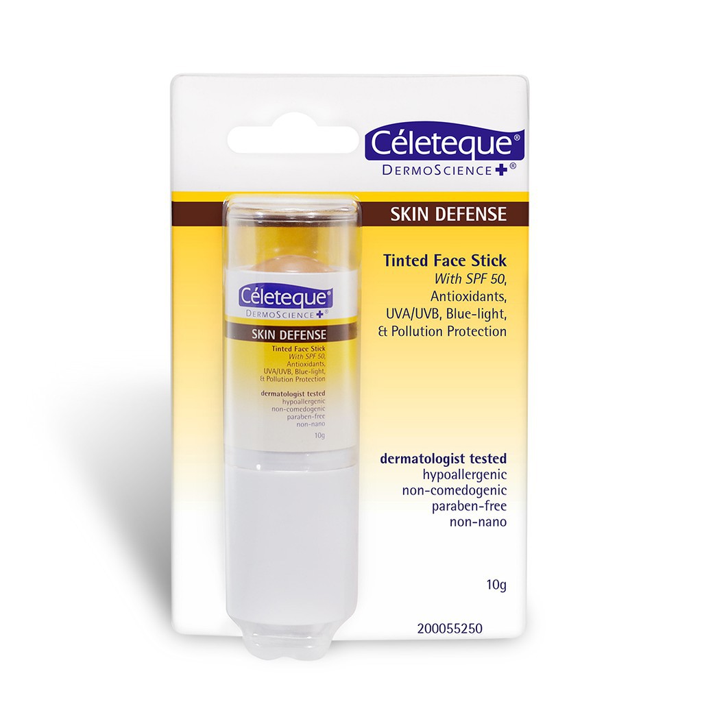 Celeteque DermoScience Skin Defense Tinted Face Stick 10g | Shopee ...