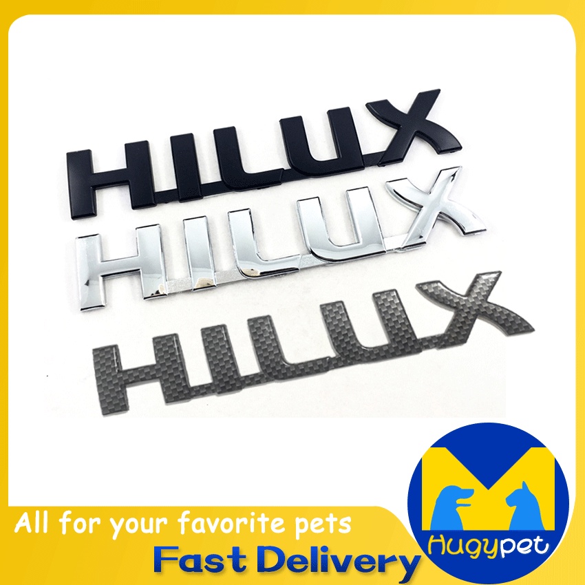 3D HILUX Car Chrome Letter Sticker Rear Tail Trunk Decals Emblem Badge ...