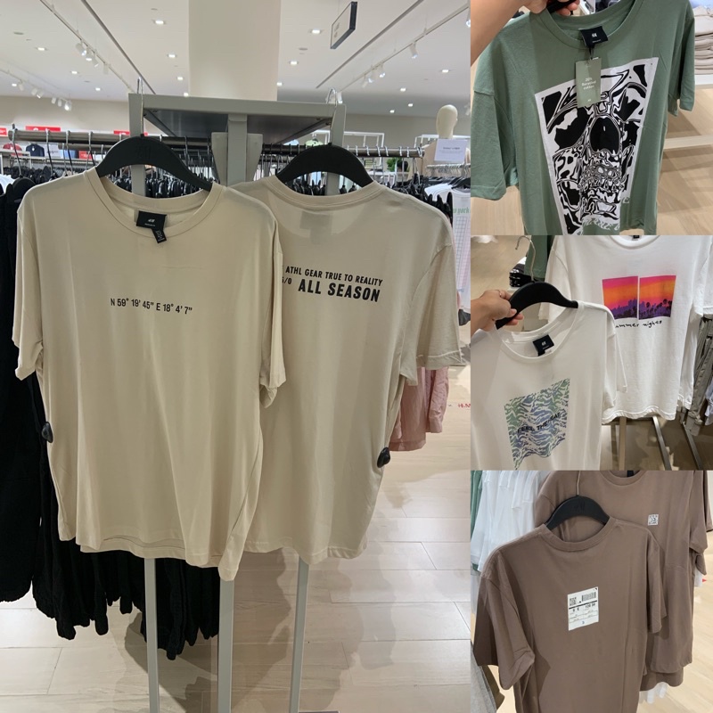HnM men's best selling t-shirt | Shopee Philippines