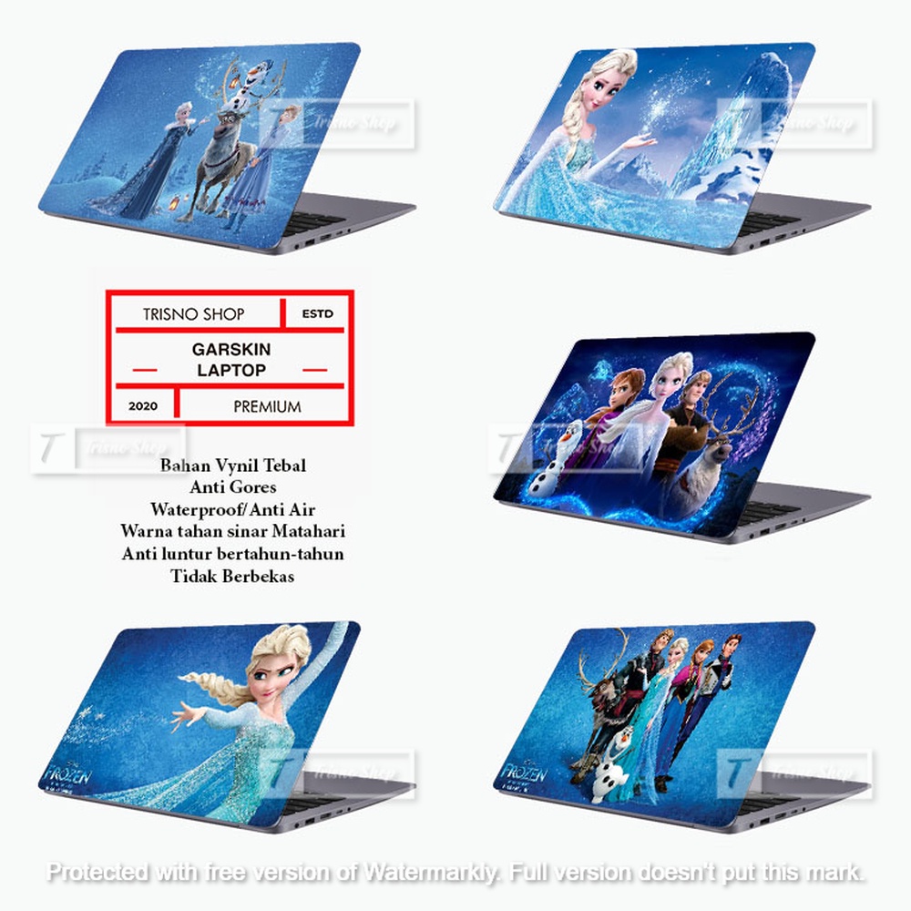 Laptop Sticker | Garskin Laptop | Elsa Frozen+Lamination | Shopee ...