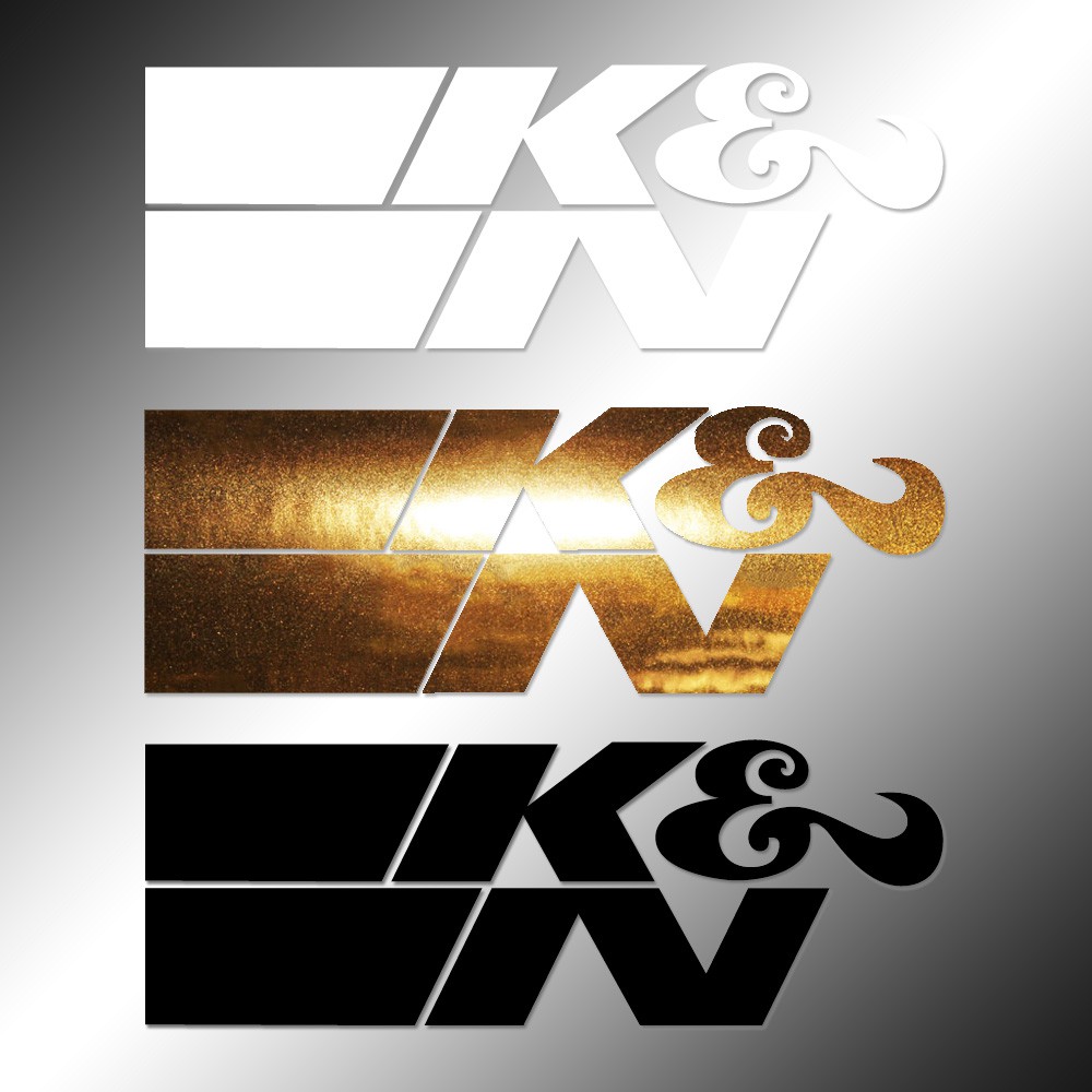 Stickers | (2) K&N logo | Die-cut All-weather decals | Racing ...
