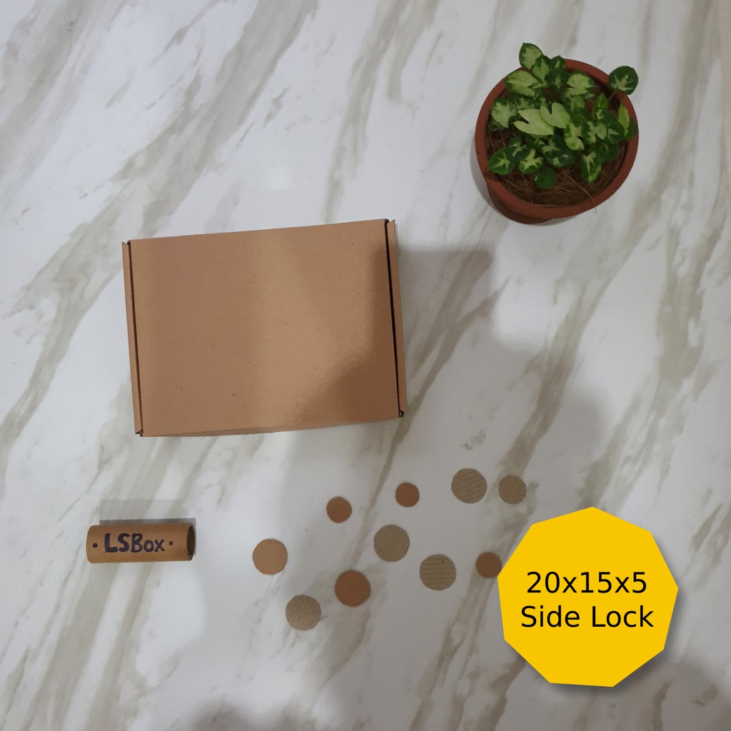 Cardboard Box 20x15x5 Side Lock - Die Cut Mailer Box Pizza Packing UK ...