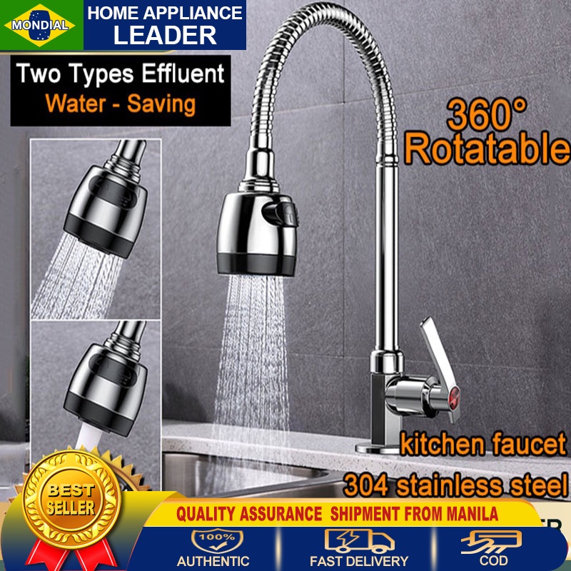 Kitchen Faucets Flexible Sprayer Single Cold Kitchen Sink Faucet ...