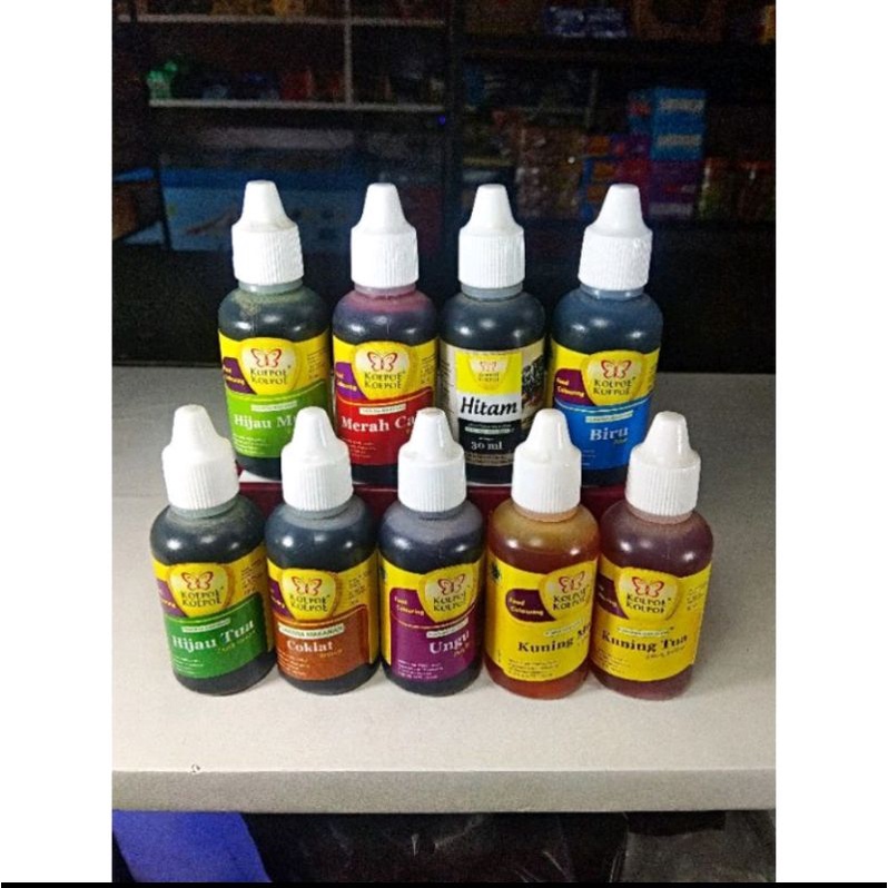 Koepoe Koepoe Food Coloring All Variant 30 ml Free Bubble Wrap and ...