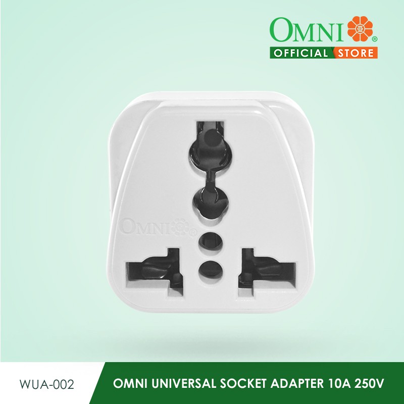 OMNI Universal Socket Adapter 10A 250V~ - WUA-002-PK | Shopee Philippines