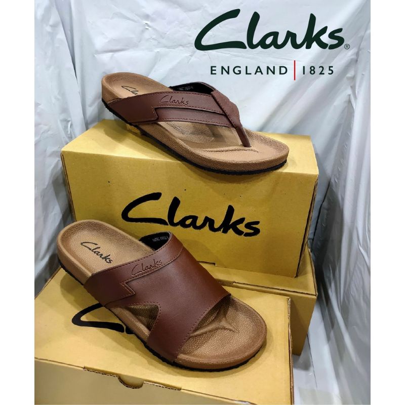 Clarks Sandal, Pure Leather, Tapak Jahit, Sandal Lelaki, Kasut Kulit ...