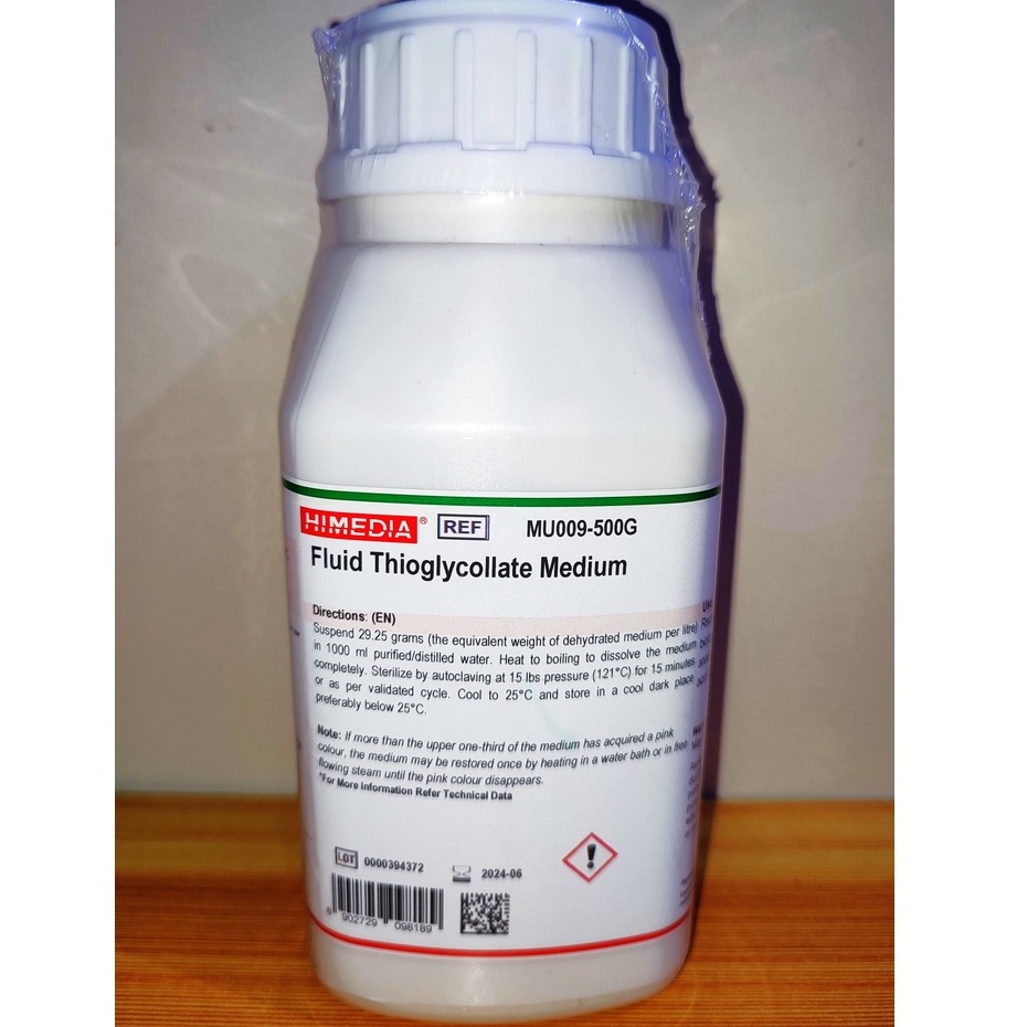 HIMEDIA Fluid Thioglycollate Medium 500g Dehydrated Culture Growing ...