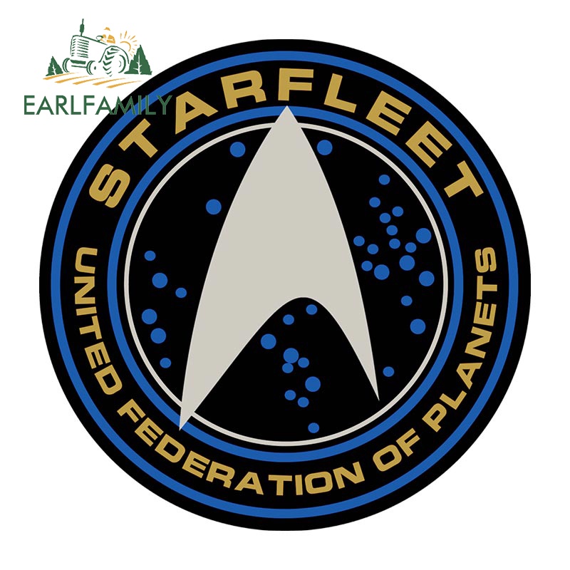 EARLFAMILY 13cm for Interesting Star Trek Starfleet Car Stickers Vinyl ...