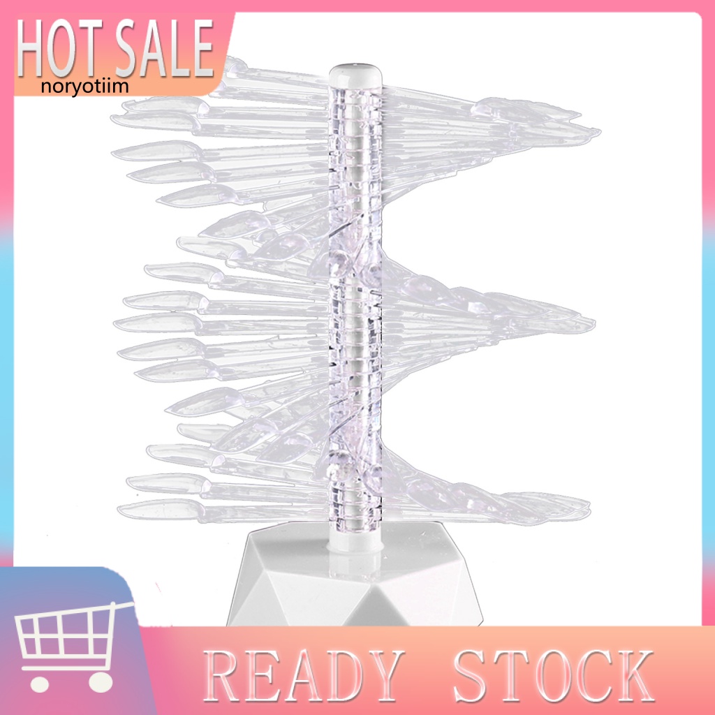 NOR| Acrylic Nail Display Stand Clear False Spiral Fake Nail Display ...