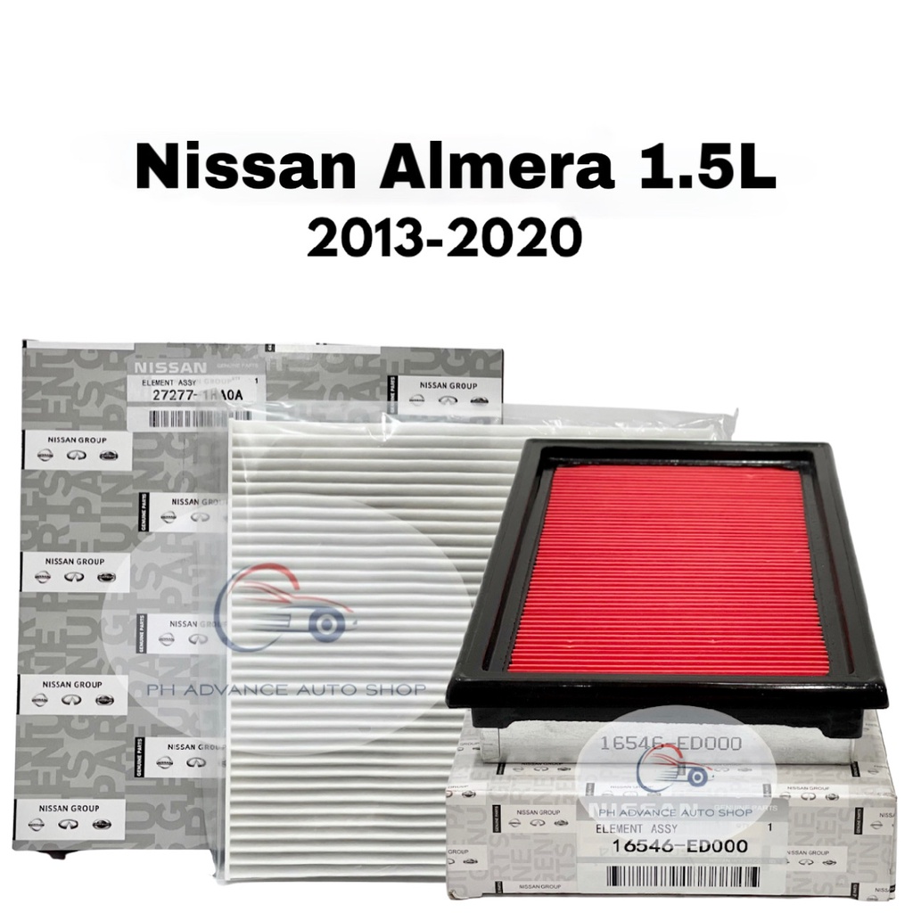 Combo Cabin Filter and Air Filter Nissan Almera 1.5L 2013-2020 CMB#1HED ...