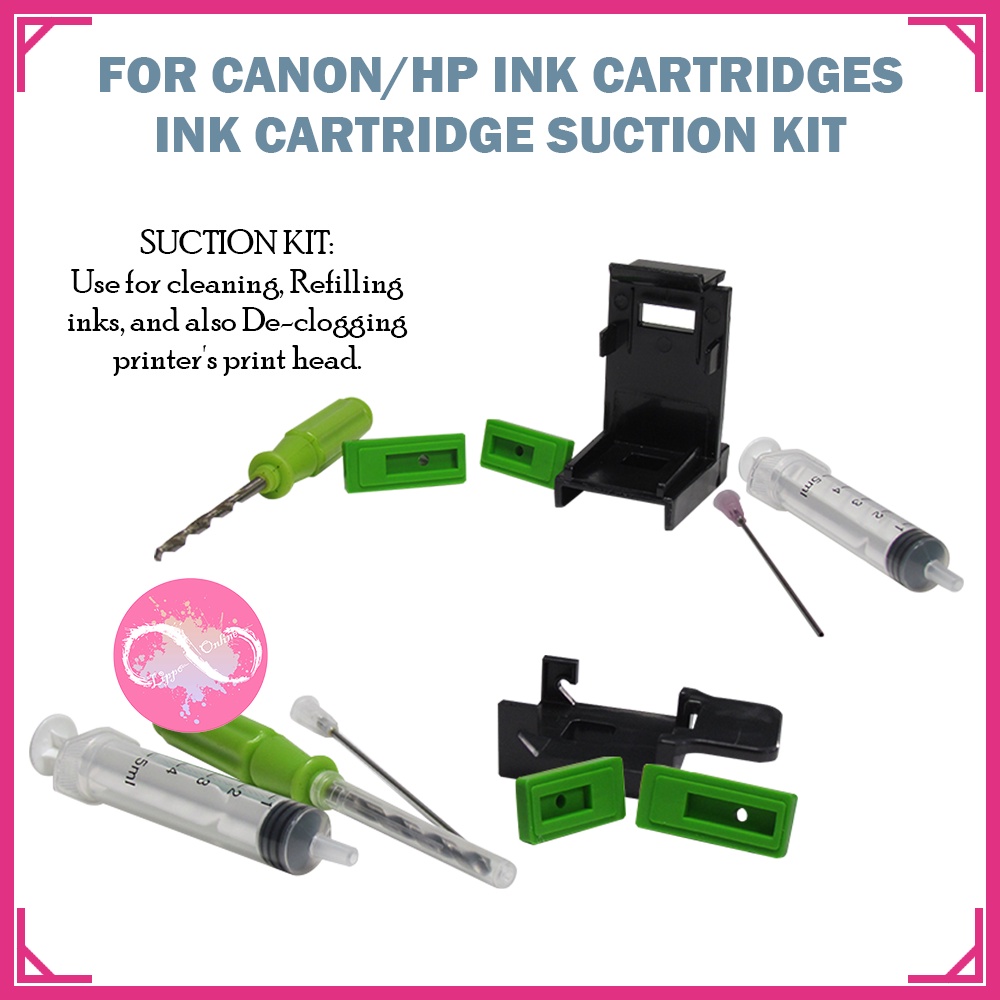 Suction tools or Refill kit for Canon Pixma hp deskjet ink empty ...