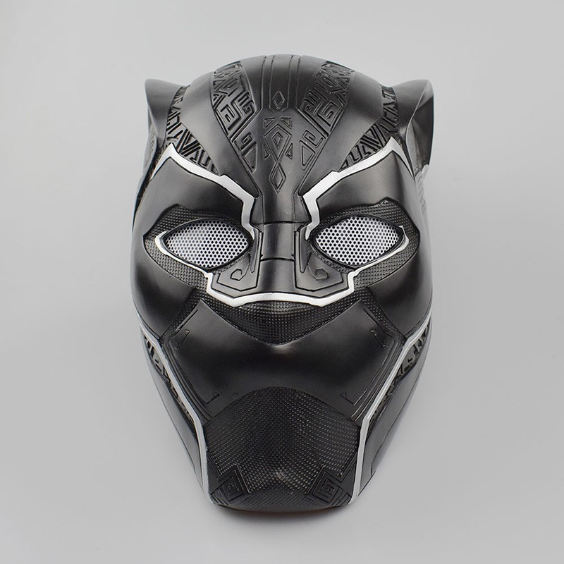 Marvel The Avengers Cosplay Props Mask Action Figure 1:1 Black Panther ...