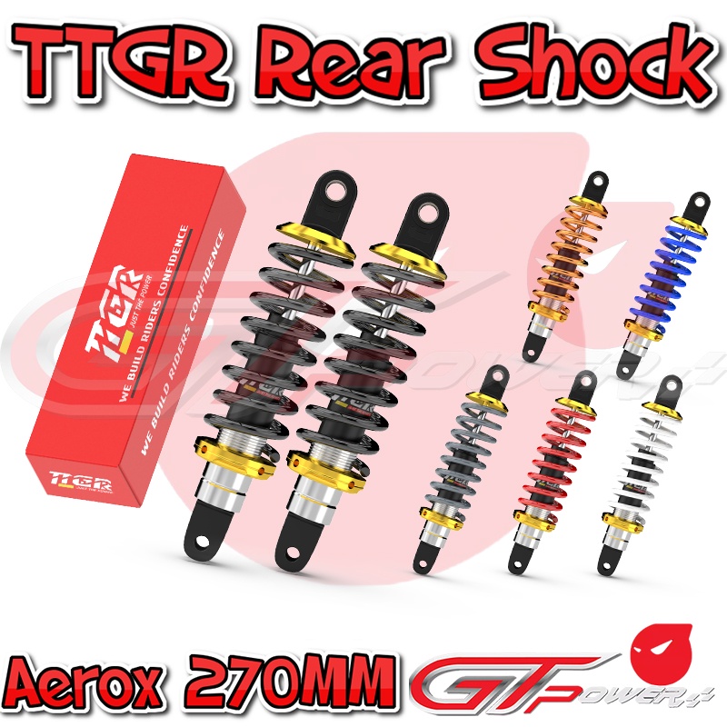 ⭐️Ready Stock⭐️TTGR Rear Shock Aerox 270MM SET（2PCS）Exclusive For aerox ...