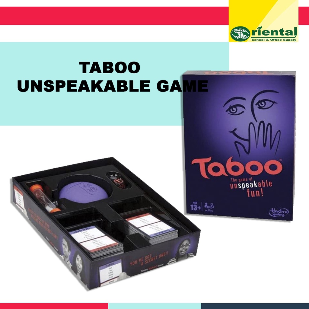 Taboo Unspeakable Fun Board Game for Adults or Teens - Recreational ...