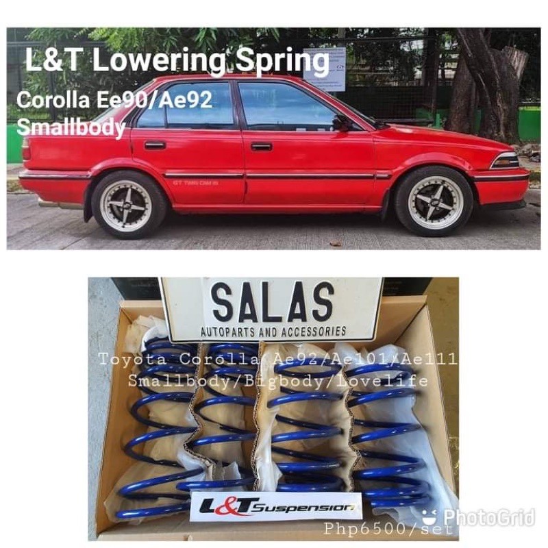 Toyota Corolla Lowering Spring 1989 - 2000 model | Shopee Philippines