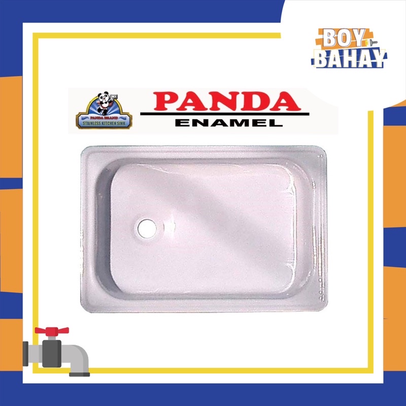 Panda Brand Enamel Kitchen Sink 16” By 24” | Shopee Philippines