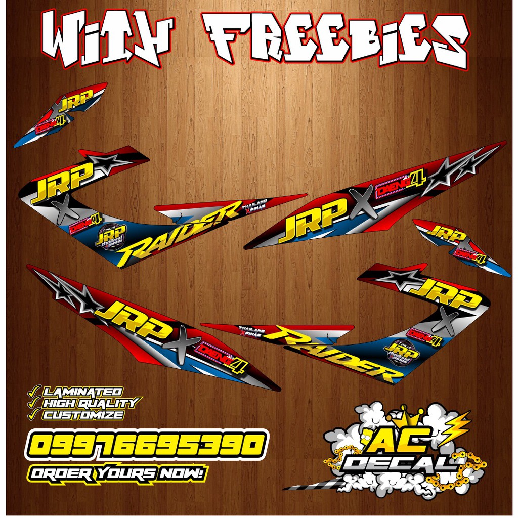 Raider 150 JRP Decal (ACDECAL) | Shopee Philippines