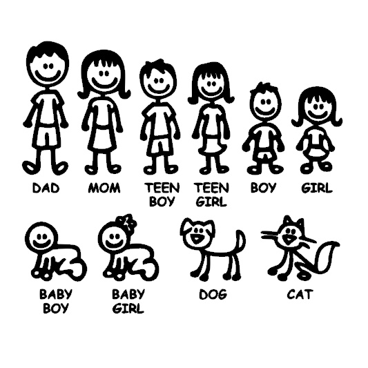 Window Stickers Stick Figure Decal Car Window Run You Stick Bastards