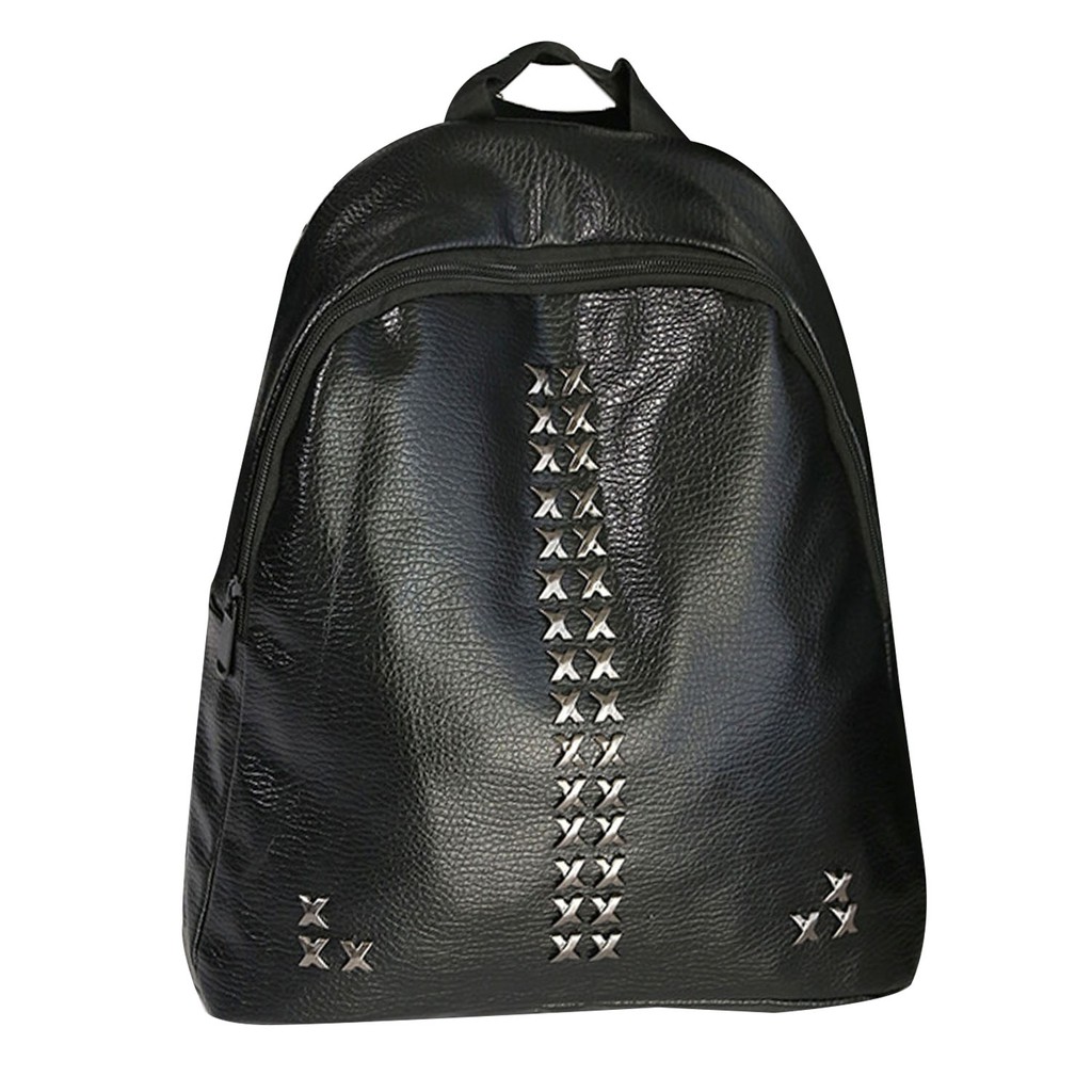 Korean Backpack Leather Backpack Korean Bag Black Backpack | Shopee ...