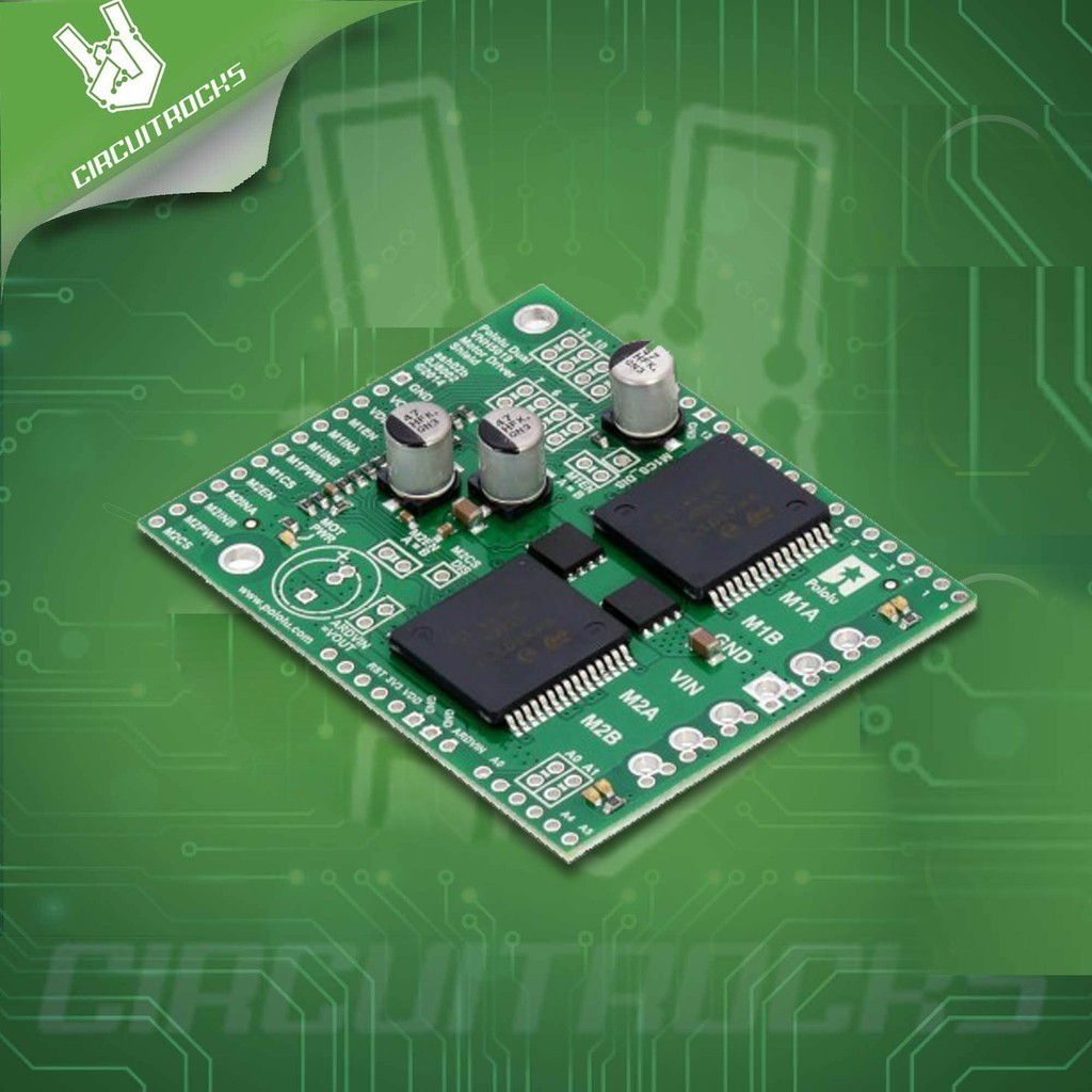 Circuitrocks Dual Vnh5019 Motor Driver Shield For Arduino Pololu ...