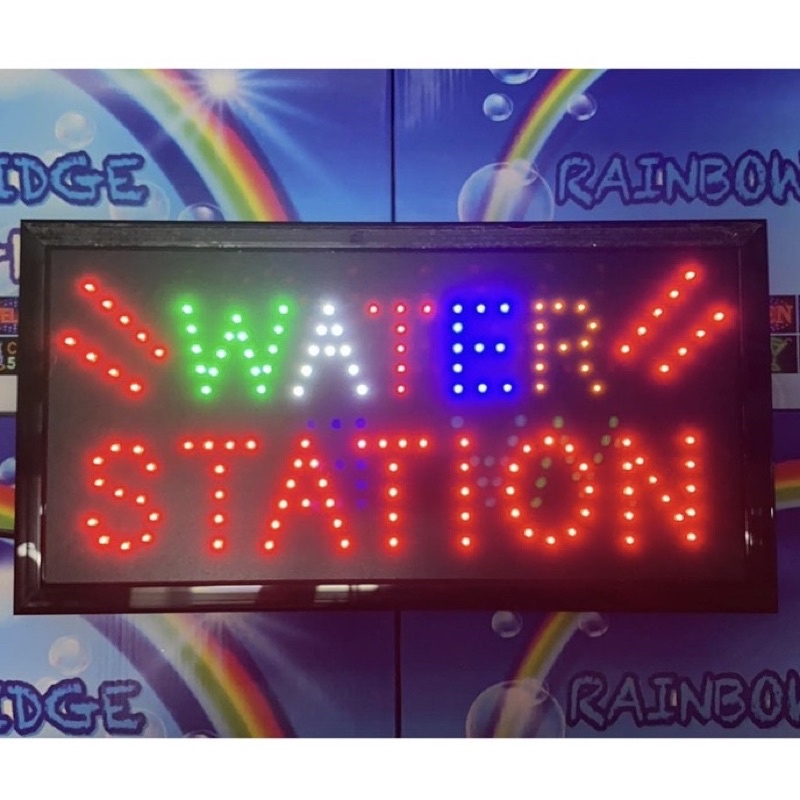 JSG Marketing WATER STATION -LEDSIGN (Small) #SIZE: W48cm | Shopee ...