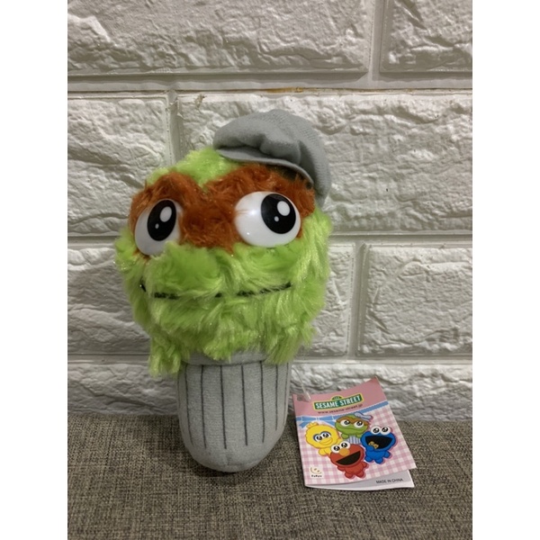 Oscar The Grouch Sesame Street Furyu Plush Original (Ocar Grouch Elmo ...