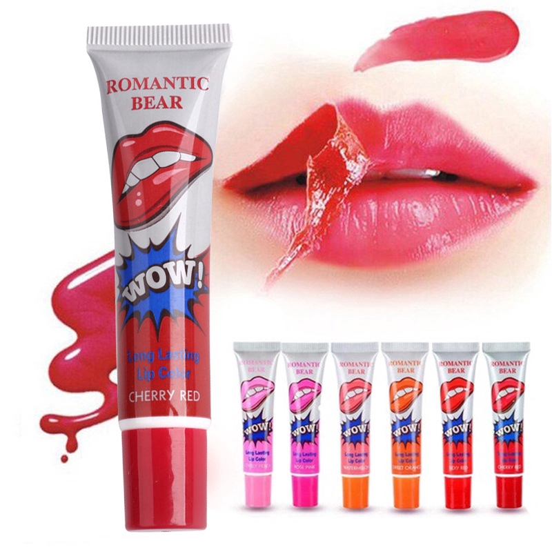 Amazing 6 Colors Peel Off Lip Gloss / Waterproof Long Lasting Liquid ...
