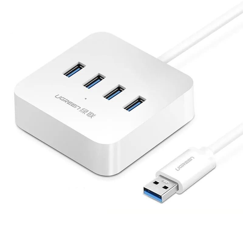 High quality USB 3.0 4 Port Hub splitter in White UGREEN 30221 30202 ...