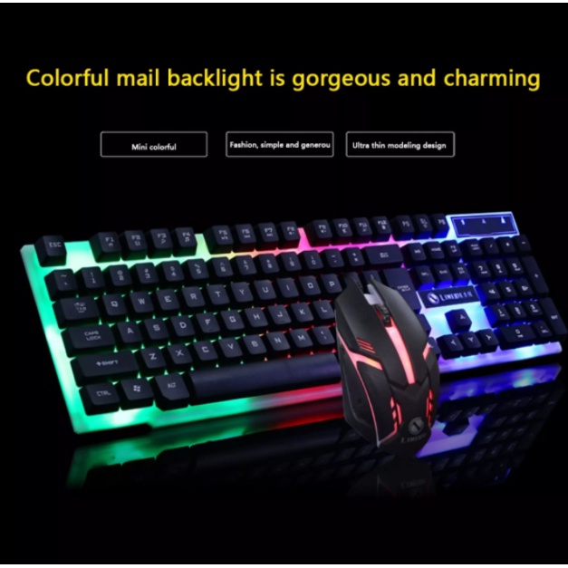 MV, *GTX300 Colorful LED Backlight Ergonomic Mechanical Gaming keyboard ...