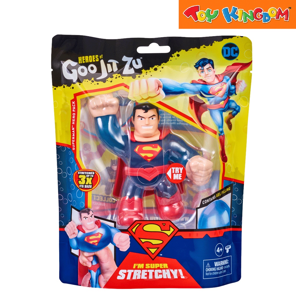 Heroes of Goo Jit Zu DC Series 1 Hero Pack Superman Stretchable Figure ...