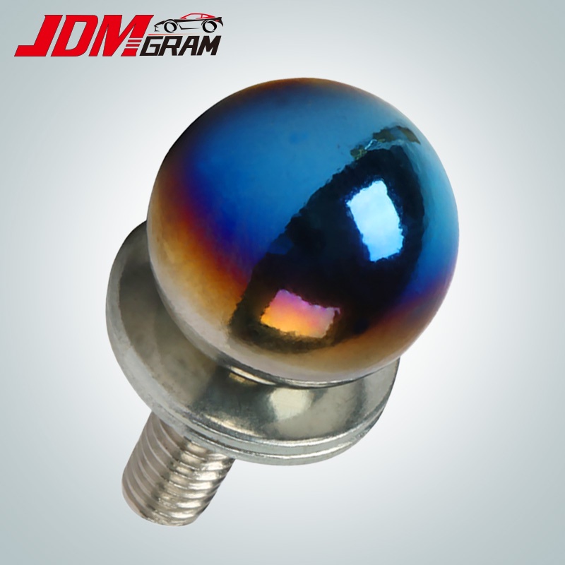 JDMGRAM Titanium Car License Plate Screw 2PCS Universal Waterproof Anti ...