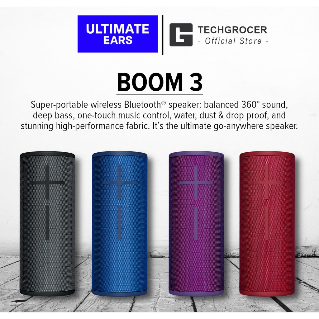 Ultimate Ears UE BOOM 3 Portable Wireless Bluetooth Speaker | Shopee ...