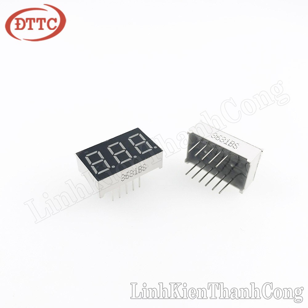 Set of 3 LED 7 Bars 0.36inch 3 Numbers Red (General Katot) | Shopee ...