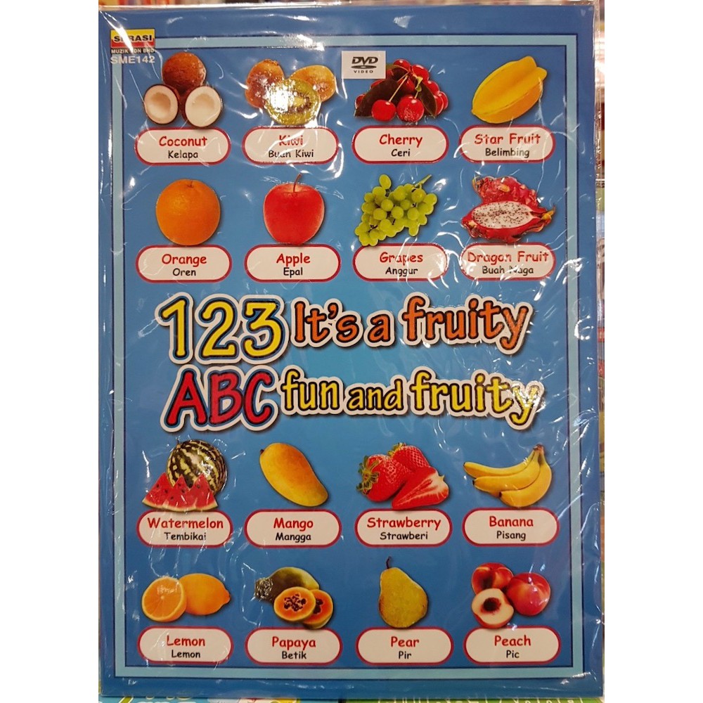Kids Children Early Learning DVD with Fruits in English and Malay ...