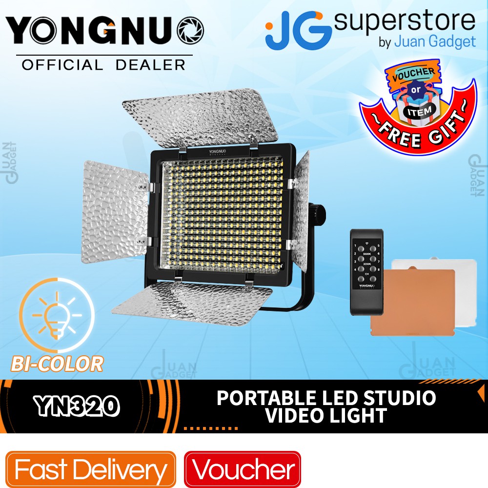 Yongnuo YN320 Bi Color 3200K - 5500K Professional on-camera LED Video ...