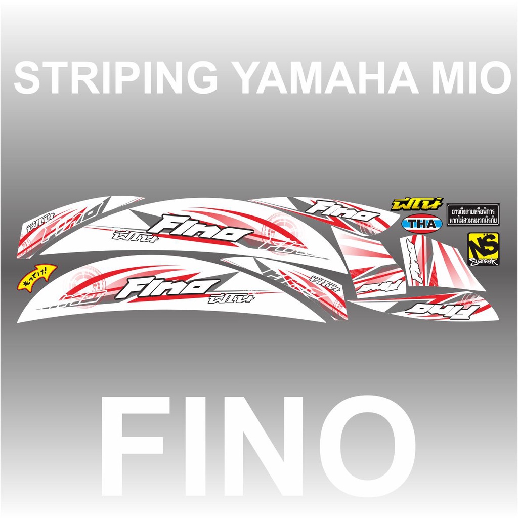 MIO FINO FI STRIPING YAMAHA FINO RACING 01 MOTORCYCLE VARIATIONS ...