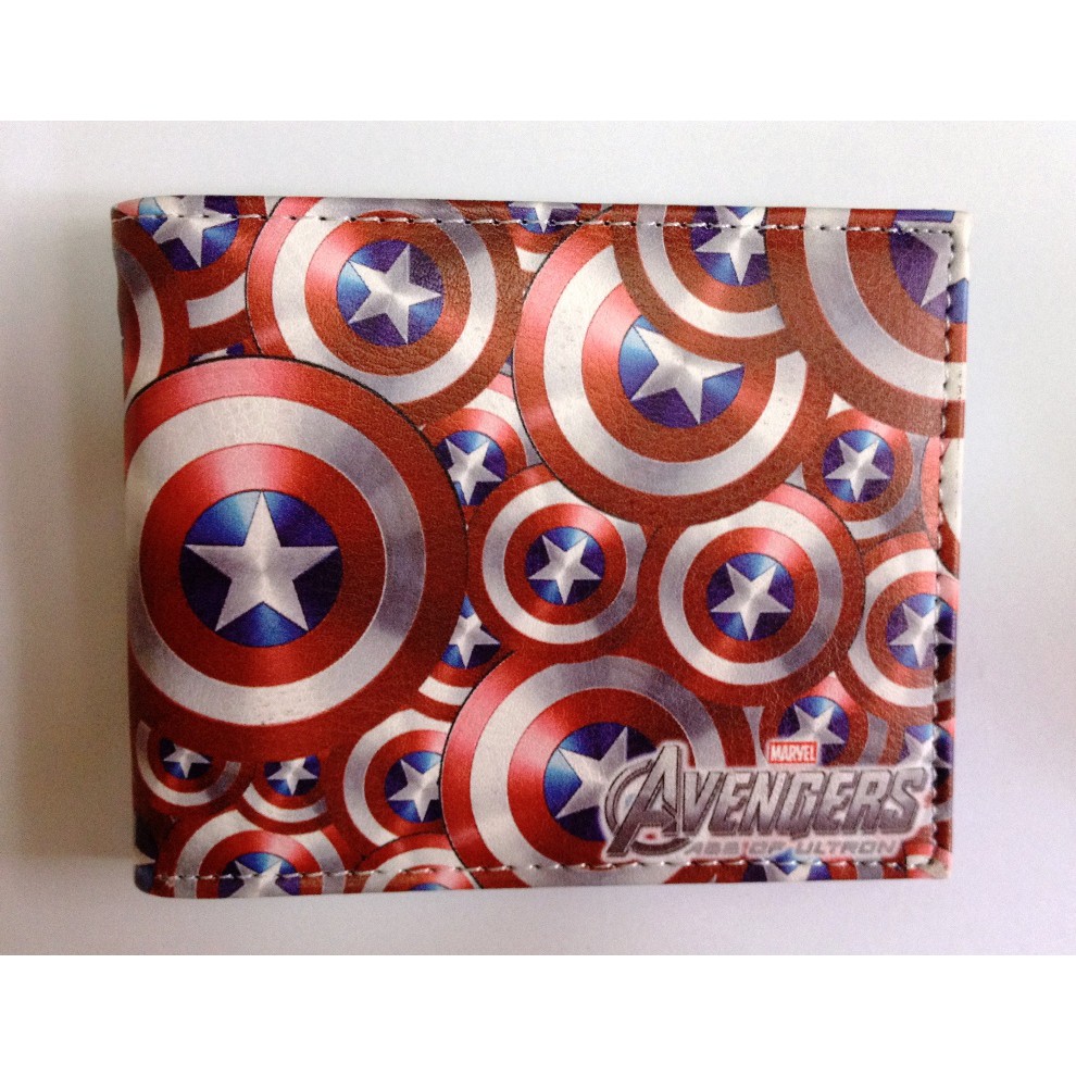 Captain America Marvel Comic Character Boy's Bi-Fold Wallet | Shopee ...