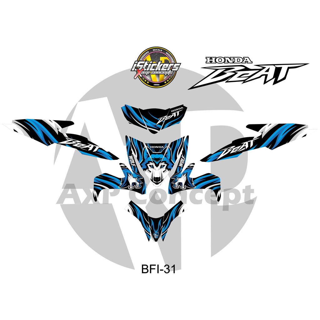 Honda Beat FI V2 Decal Kit BFI-31 | Shopee Philippines
