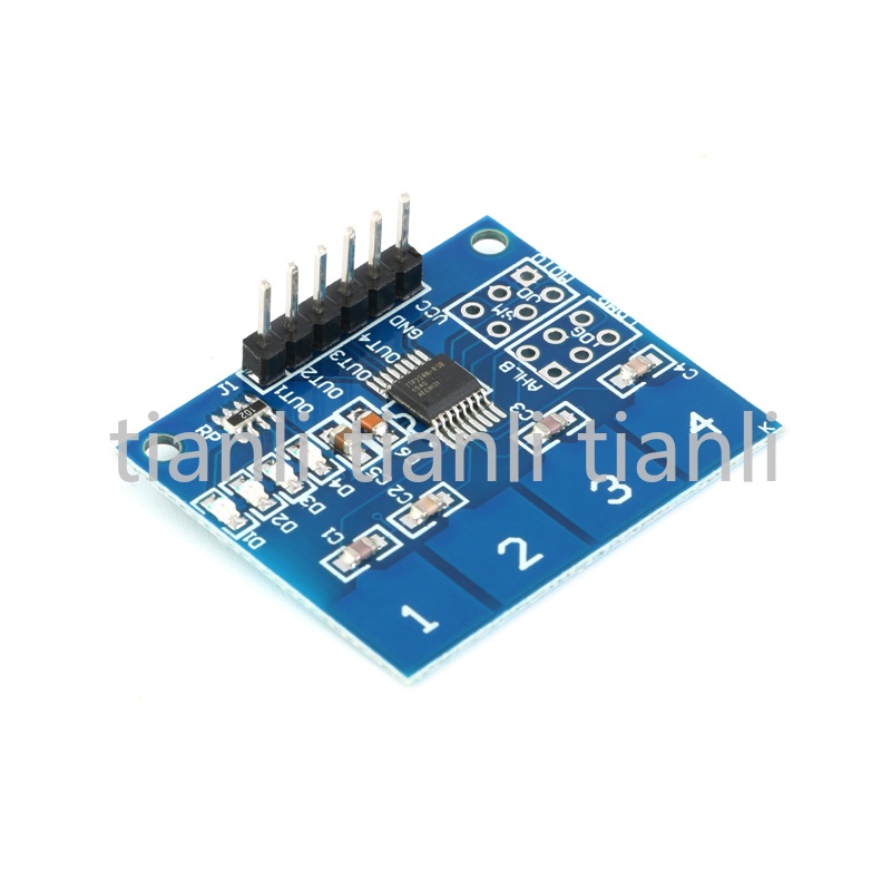 TTP224 Capacitive Touch Switch 4-way 4Channel Digital Touch Sensor ...