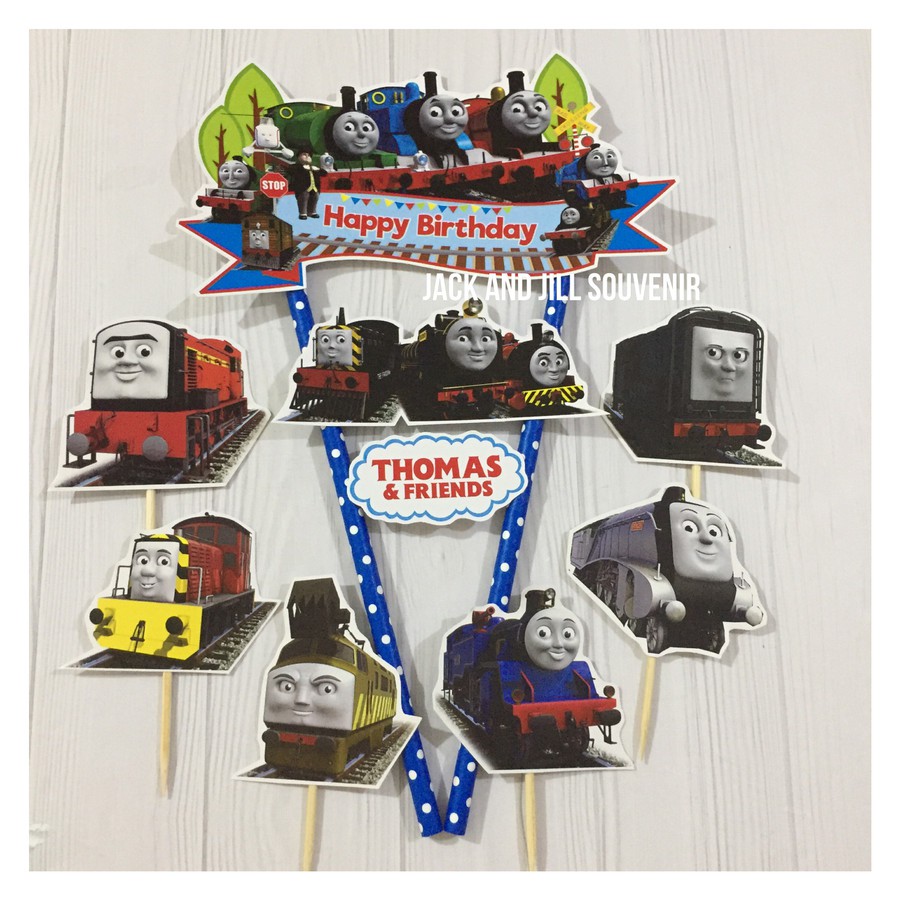 Thomas and friends cake topper - banner topper - thomas Train cake ...