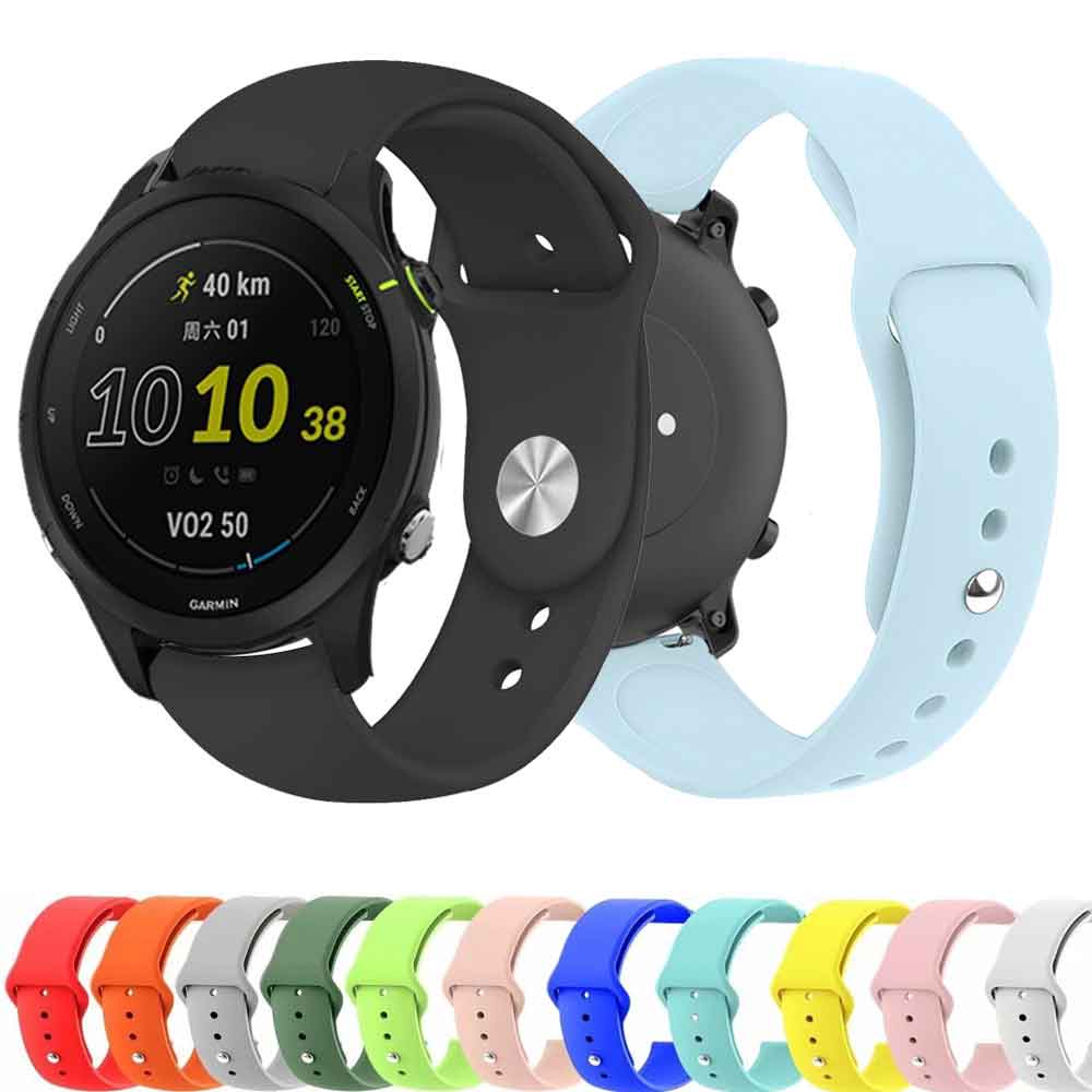22mm Silicone Strap For Garmin Forerunner 255 Music / Venu 2 ...