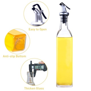 Goheaven Oil Bottle Glass Condiments Bottle Glass Oil Dispenser Sauce ...