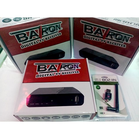 BARON DIGITAL TV RECEIVER (ORIGINAL) WITH WIFI DANGLE | Shopee Philippines
