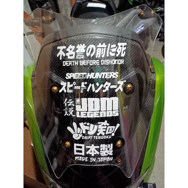 Japanese Visor Sticker Set | Shopee Philippines