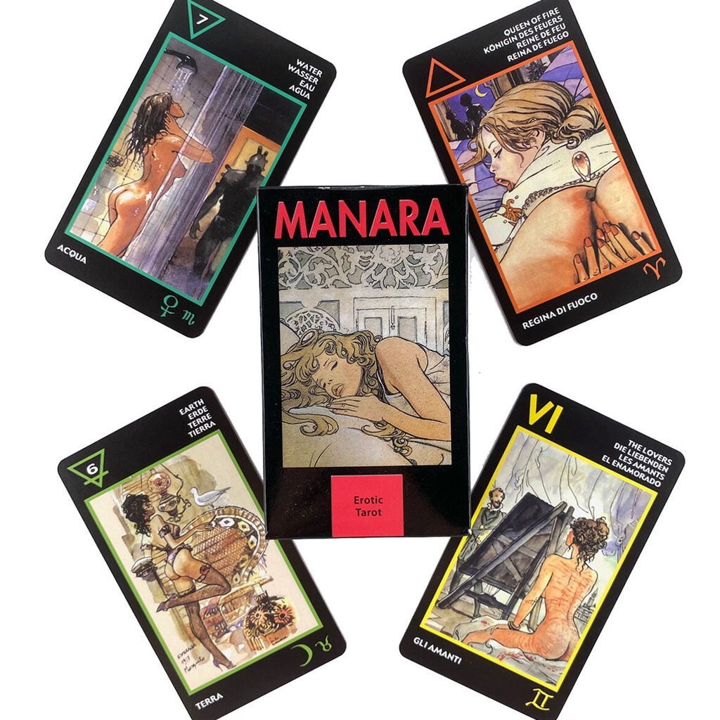Manara Erotic Tarot Deck Leisure Party Table Game Fortune Telling