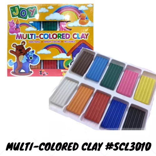 [LSC] Joy Multi-colored Clay 10 colors SCL3010 (6 sets) | Shopee ...