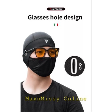 Original MOTOWOLF® Balaclava Ice Silk Motorcycle Riding Head Gear ...