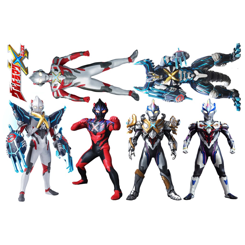 Vinyl Sticker (Plastic) Cutting Graftac ULTRAMAN X size 9 cm | Shopee ...