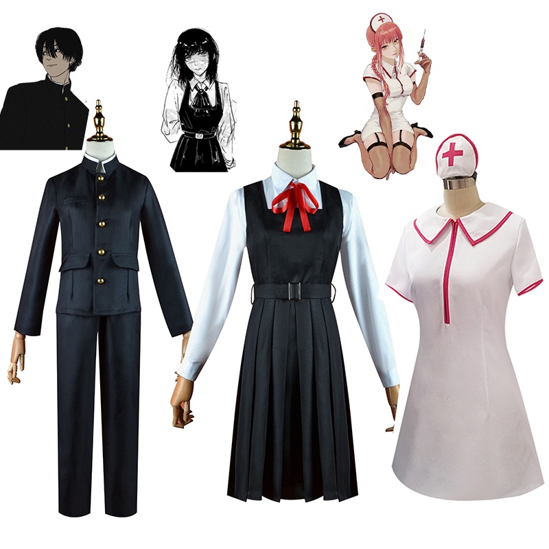 Anime Chainsaw Man Mitaka Asa Yoshida Hirofumi Cosplay Costume Wig ...