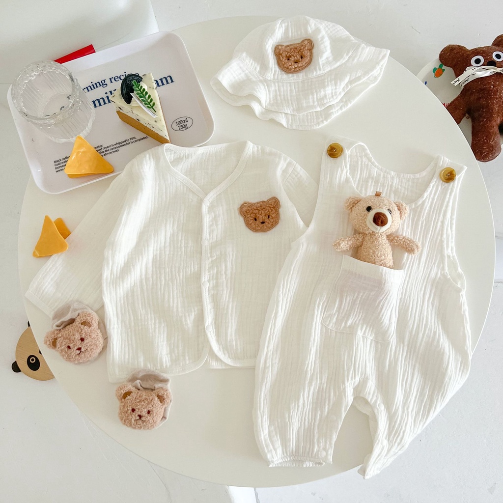 [Onhand] Summer New Style Pure Cotton Baby Clothes Cute Little Bear Boy ...